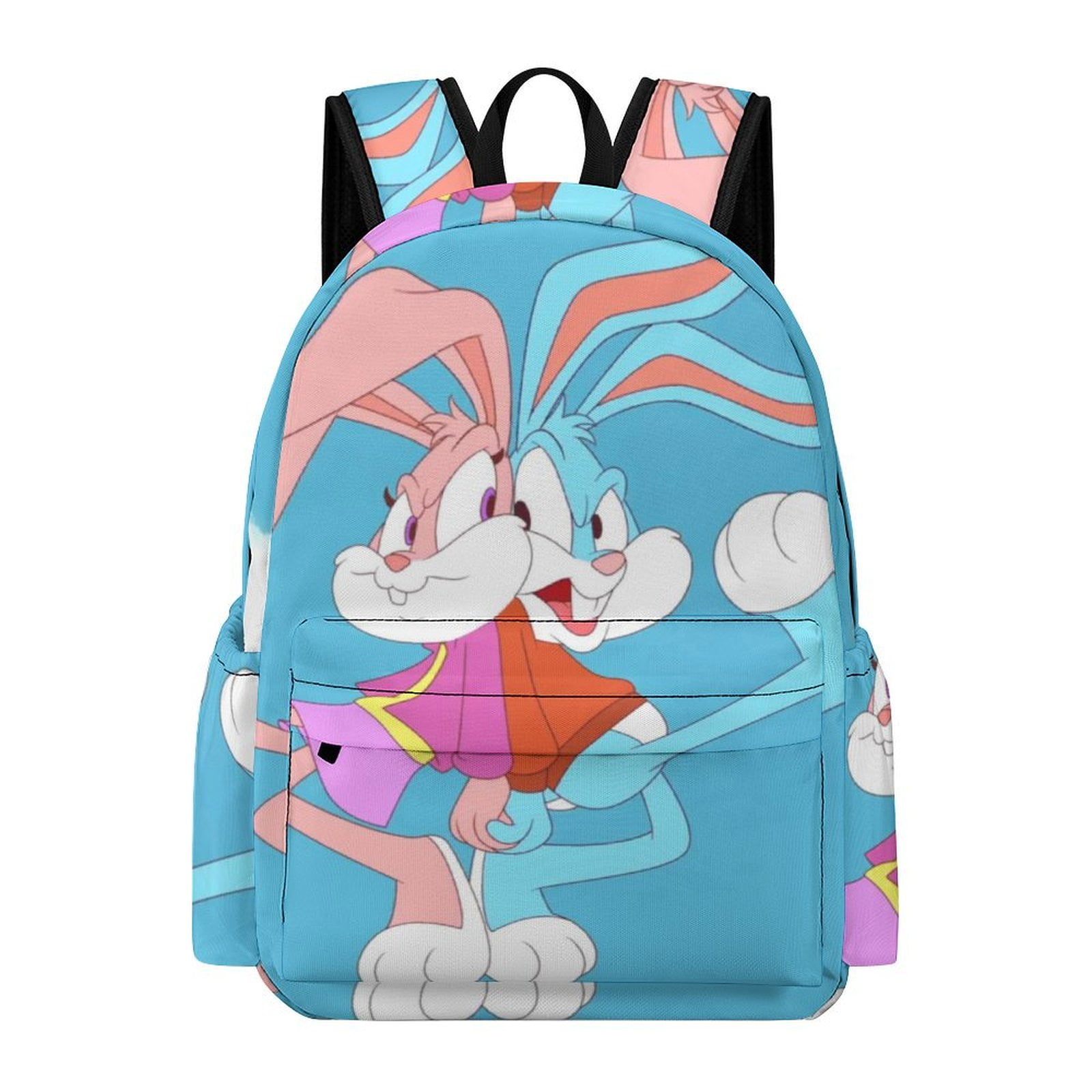 Tiny Toons Looniversity Adjustable Backpack Laptop Daypack Student School Bookbag Satchel Half ...