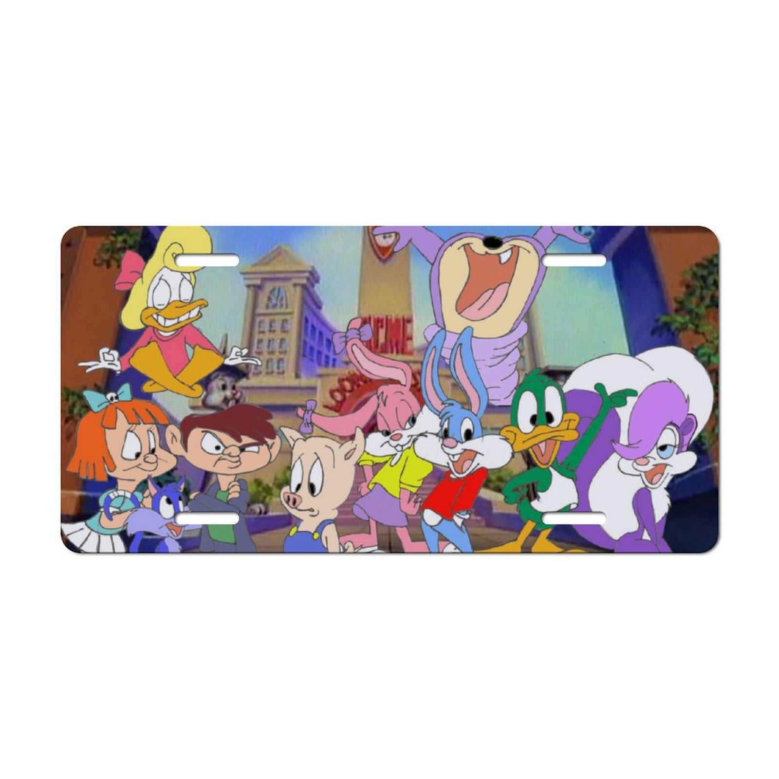 Tiny Toons Looniversity Adventure License Plate Cover Aluminum Novelty ...