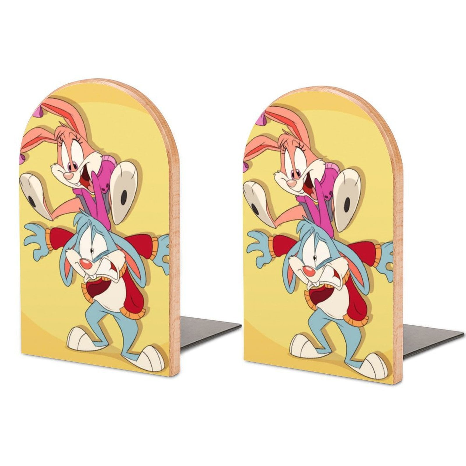 Tiny Toons Looniversity Animated Bookends Wood Book Divider Decor ...