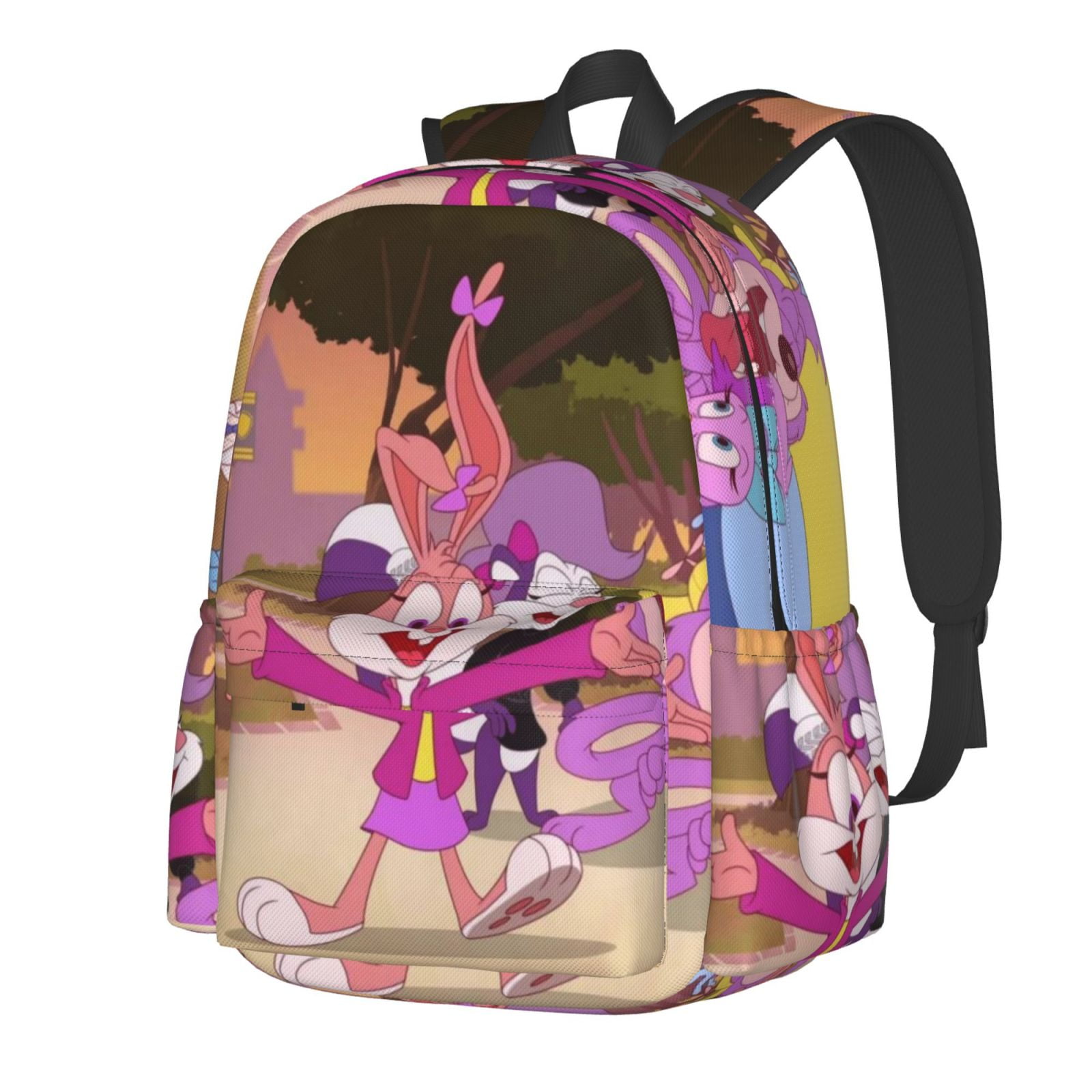 Tiny Toons Looniversity Cartoon Unisex Laptop Backpack Large Capacity ...