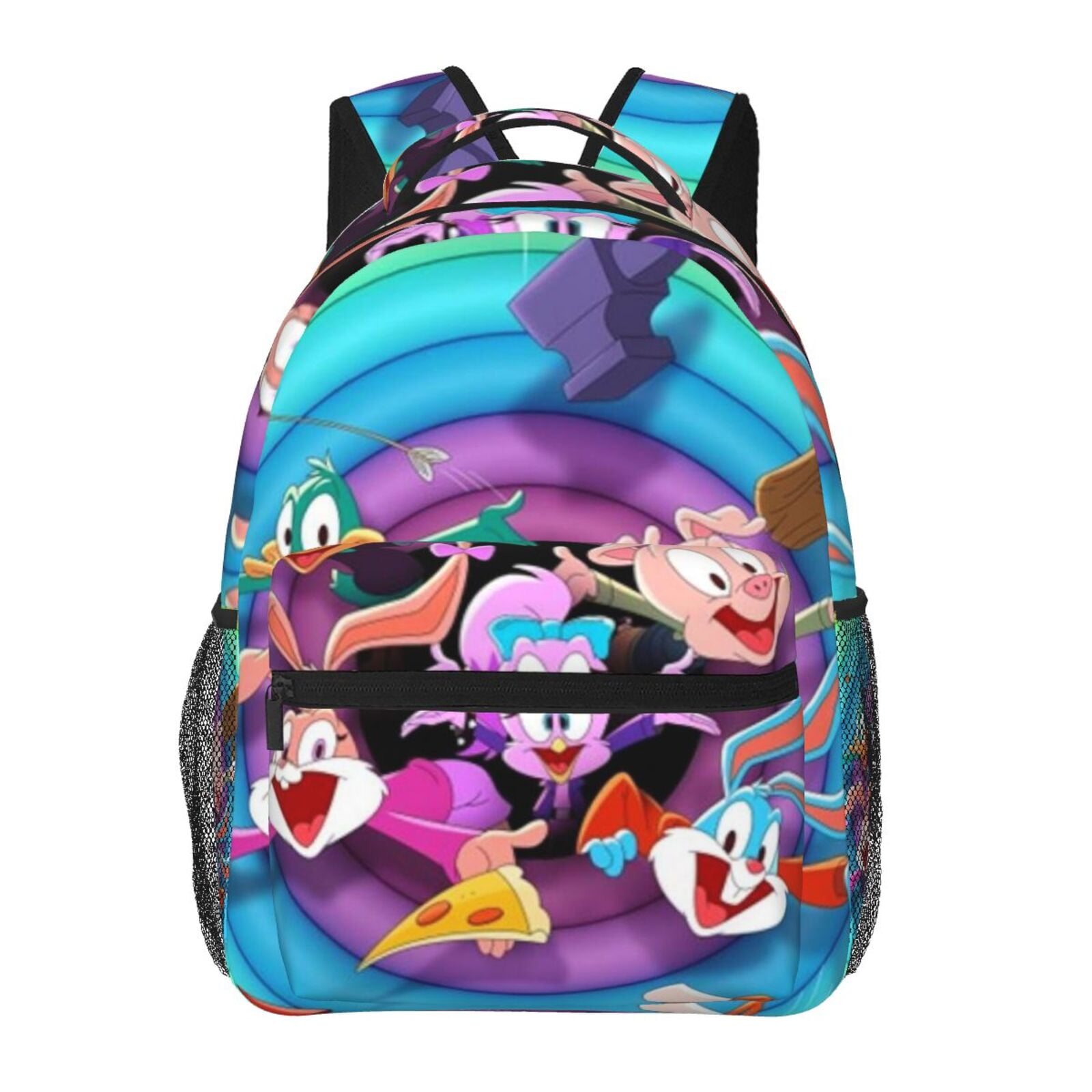 Tiny Toons Looniversity Poster Backpack Shoulders Laptop Daypack School ...