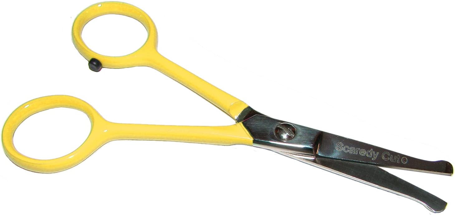 Tiny Trim 4.5" Ball Tipped Safety Scissors for Pet Grooming Ideal for ...