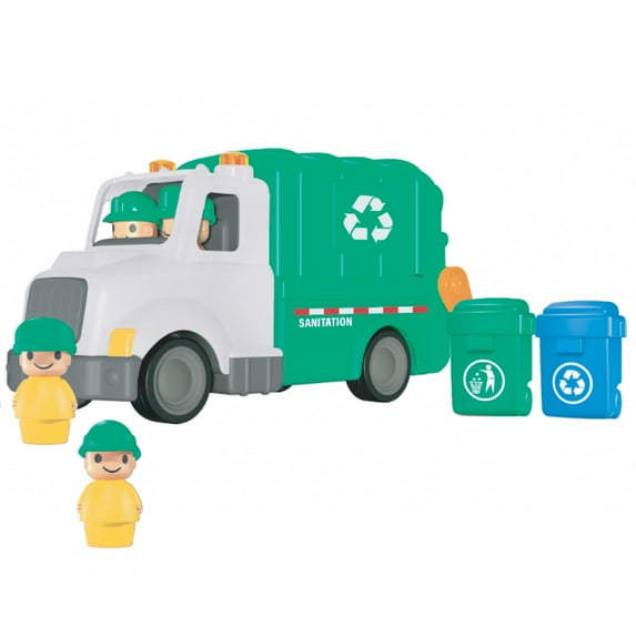 Tiny Turbos Community Helpers Garbage Truck with Lights & Sounds ...