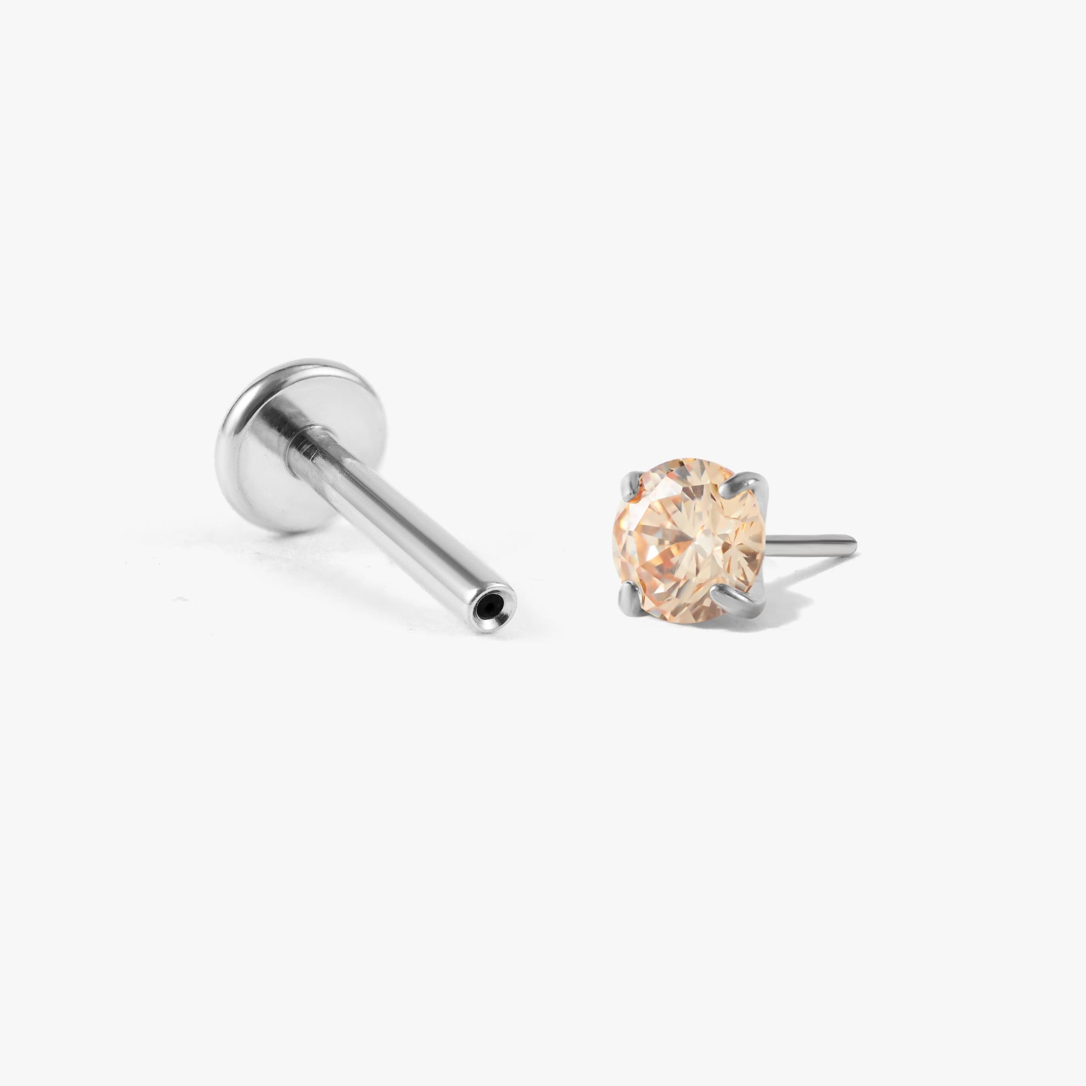 Tiny Twinkle Multi-color Push Pin Stud-Silver - Walmart.com