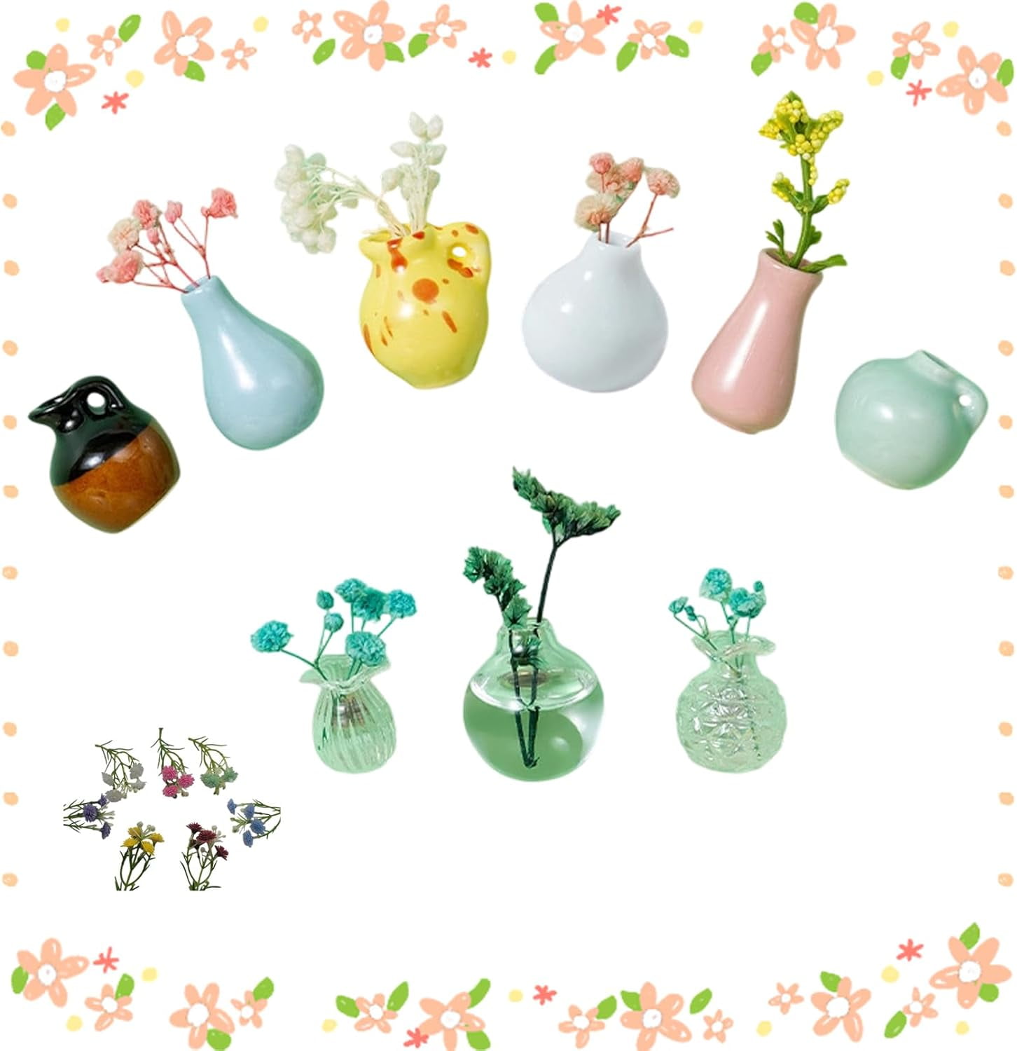 Tiny Vases Fridge Magnets, 2026 New Mini Ceramics Vase Fridge Magnet ...