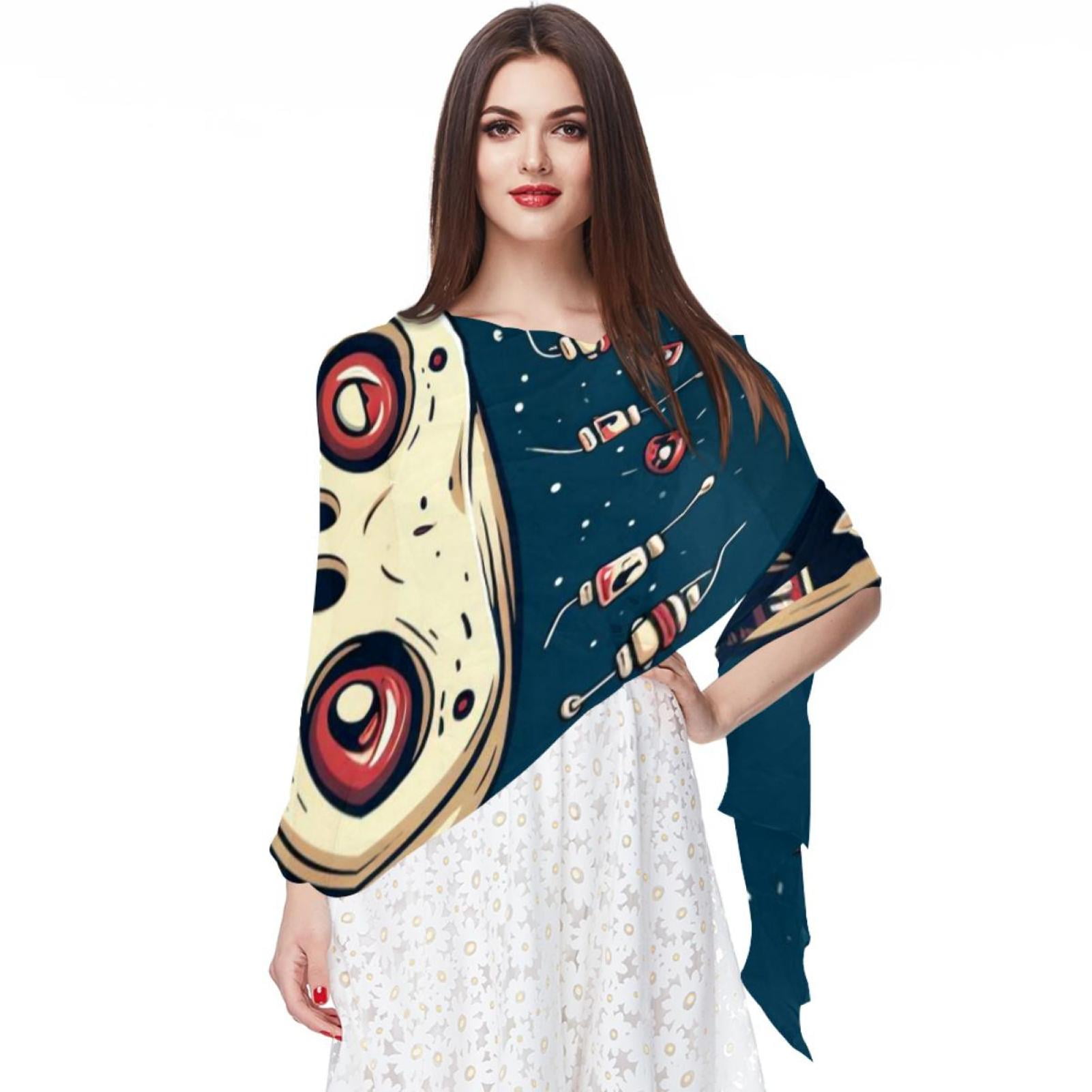 Tiny teeth Light and Breathable Chiffon Yarn Silk Scarf - Translucent ...