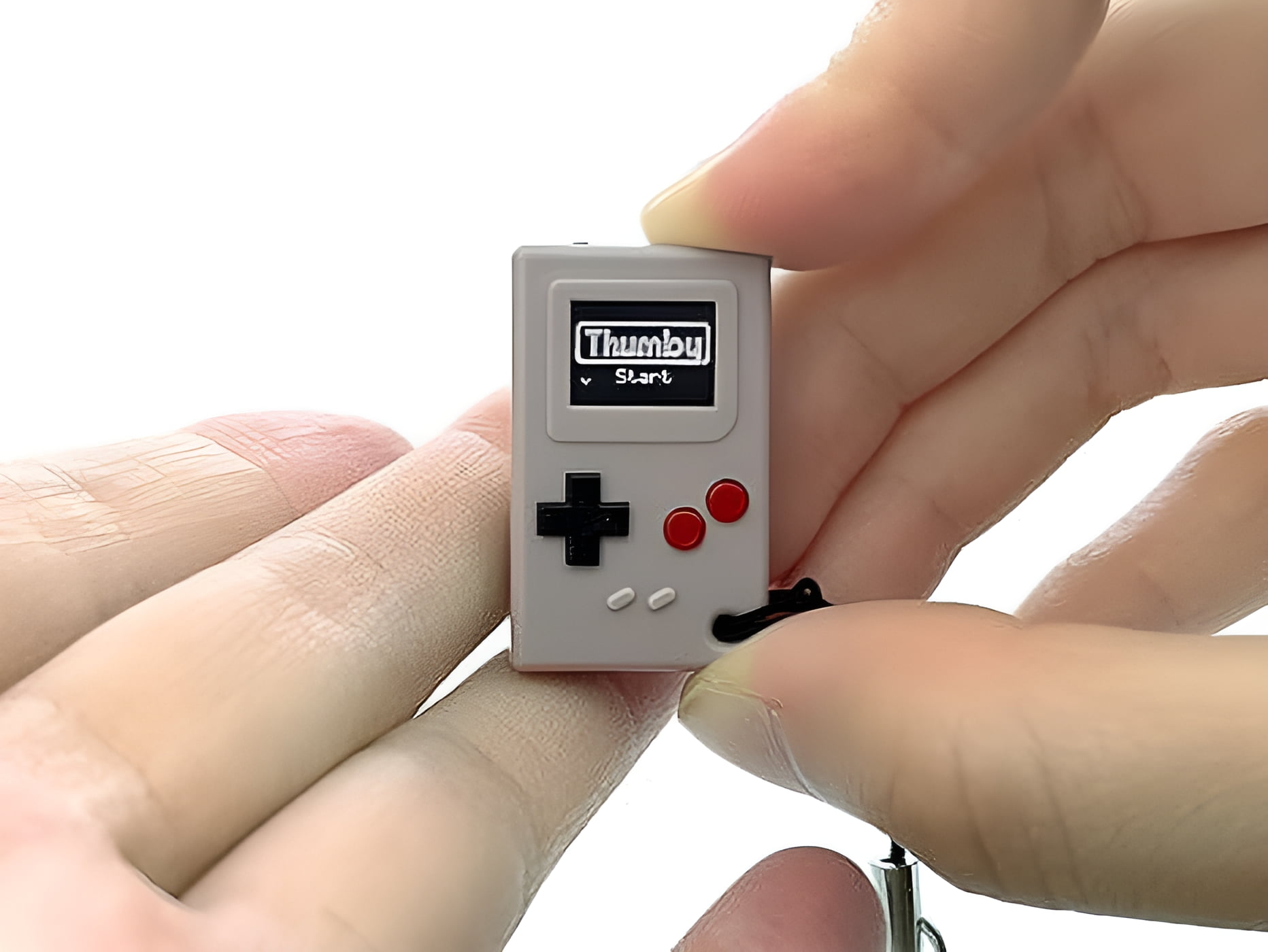 TinyCircuits Thumby (Gray) - The Tiny, Playable Keychain - Walmart.com