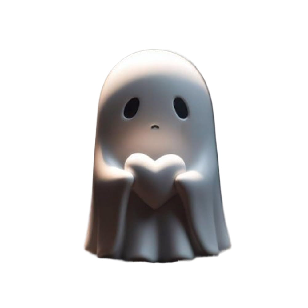 TinyGlam 1PCS Halloween Ghost Statue Spooky Resin Ghost Statue, Cute ...