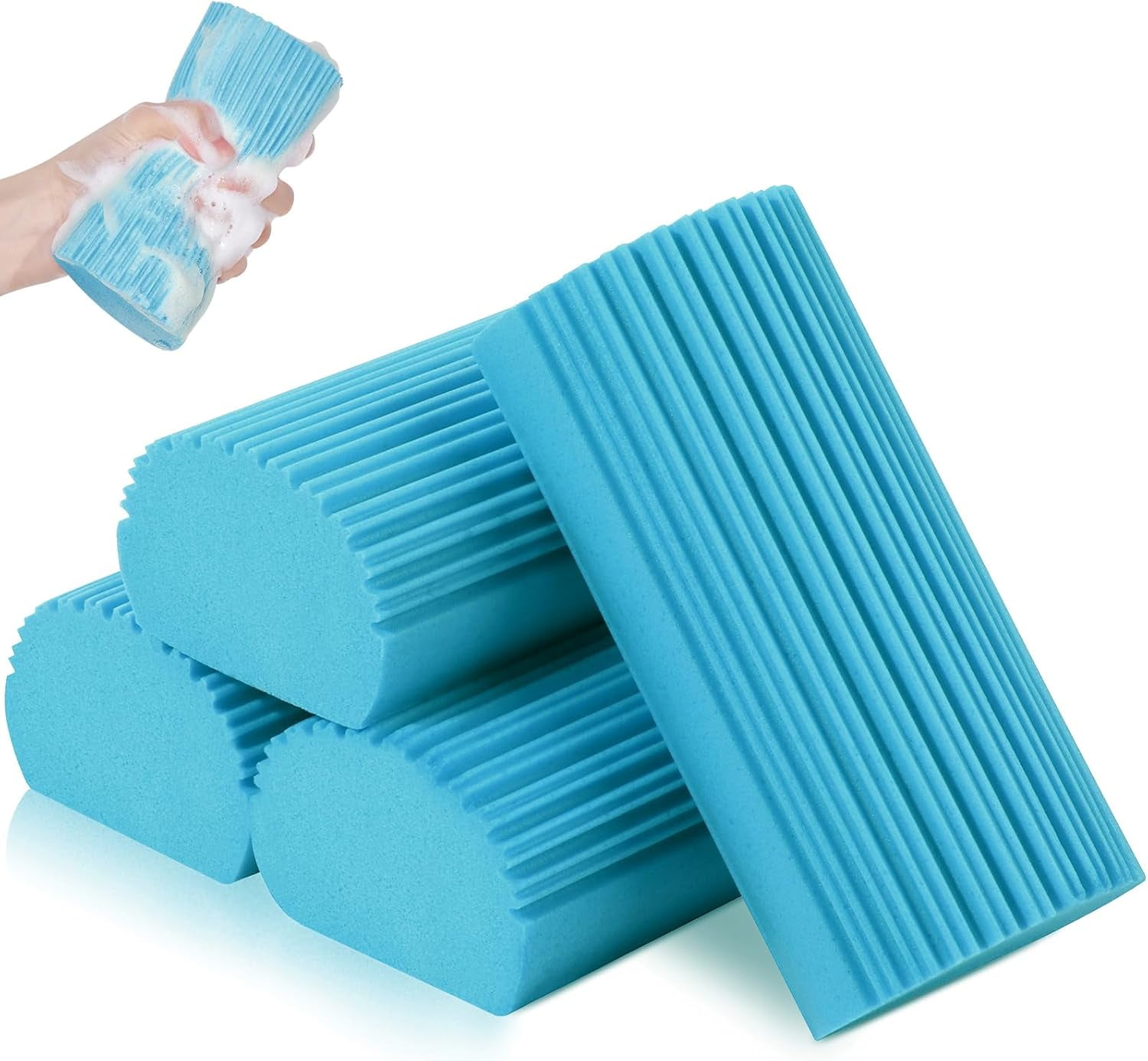 TinyGlam 2-Pack Damp Clean Duster Sponge, Magic Sponge Eraser Baseboard ...