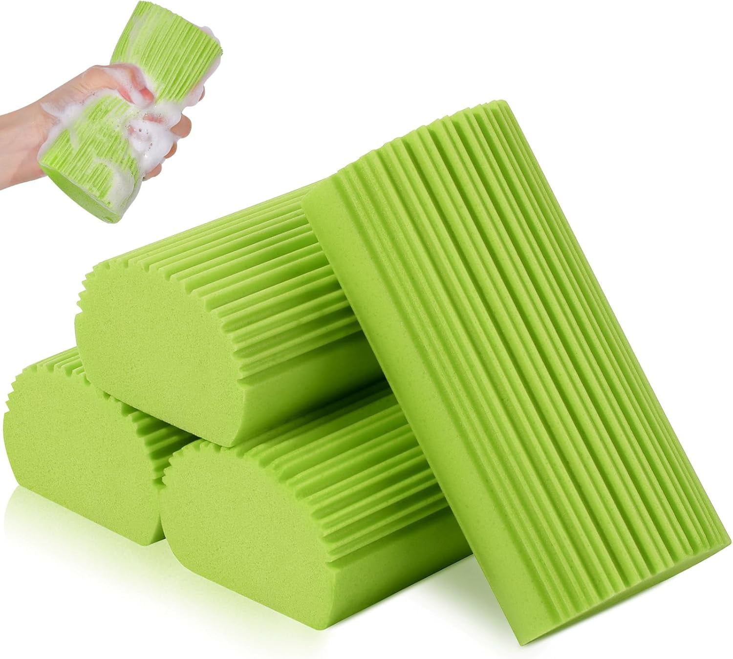 TinyGlam 2-Pack Damp Clean Duster Sponge, Magic Sponge Eraser Baseboard ...