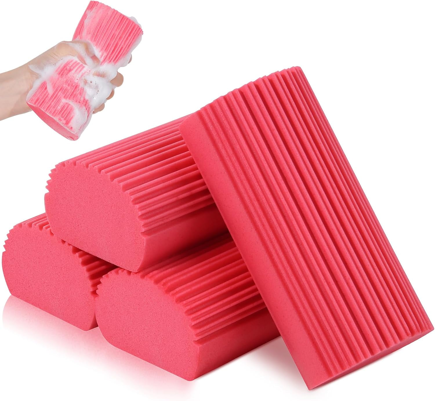 TinyGlam 2-Pack Damp Clean Duster Sponge, Magic Sponge Eraser Baseboard ...