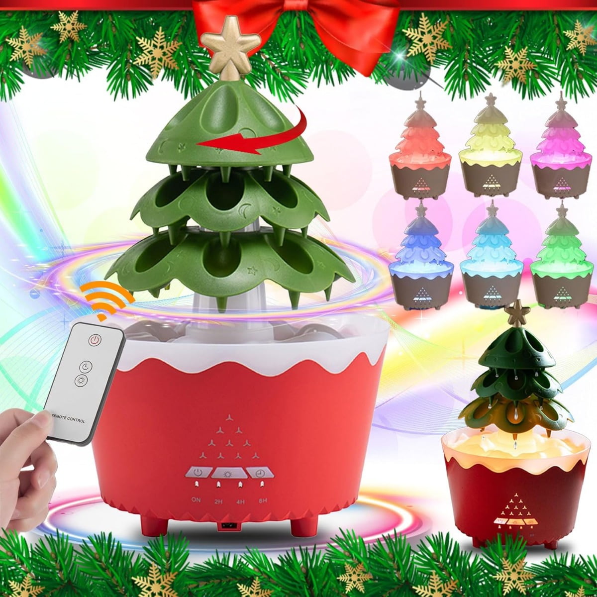 TinyGlam 2025 New Christmas Tree Diffuser, Christmas Tree Diffuser, 7 ...