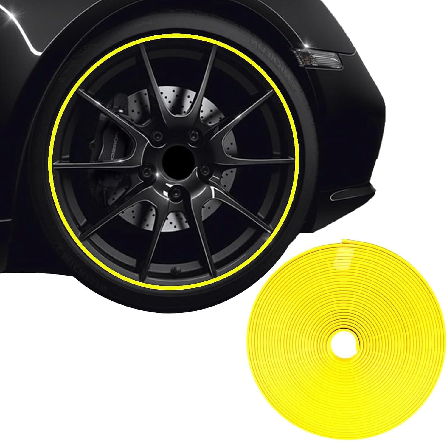TinyGlam 8M Car Wheel Rim Edge Protector Vehicle Tire Guard Sticker ...