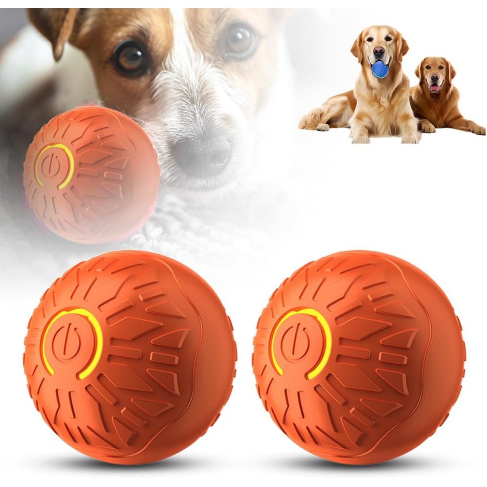 TinyGlam Automatic Moving Dog Toy Ball, 2025 New Bouncing Vibrating ...