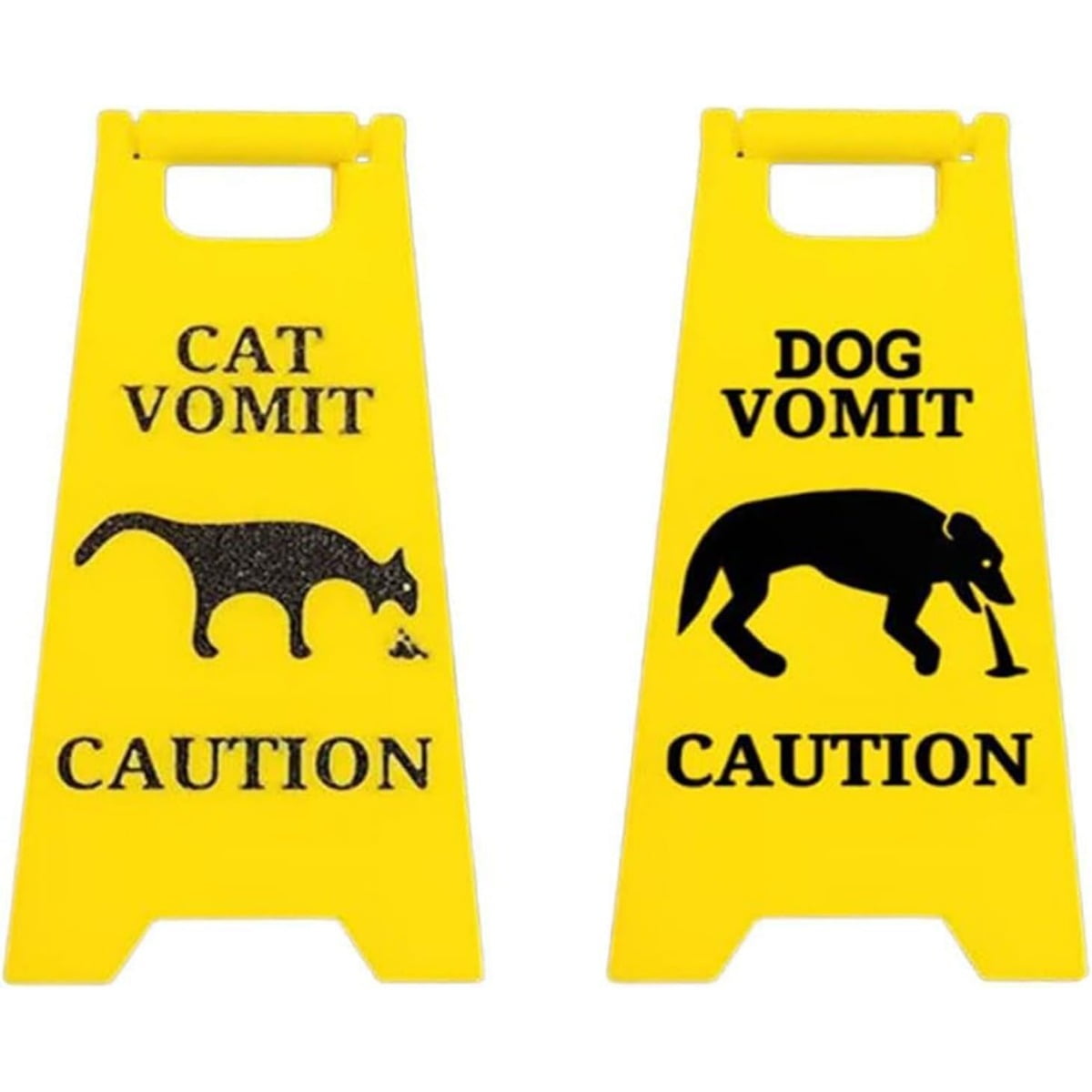 TinyGlam Cat Vomit Sign, Dog Vomit Sign-3D Printed Caution Vomit Sign,4 ...