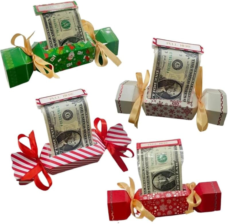 TinyGlam Christmas Surprise Money Pull Pouch, Surprise Pull Out Money ...