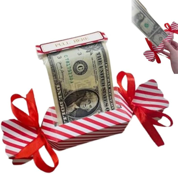 TinyGlam Christmas Surprise Money Pull Pouch, Surprise Pull Out Money ...