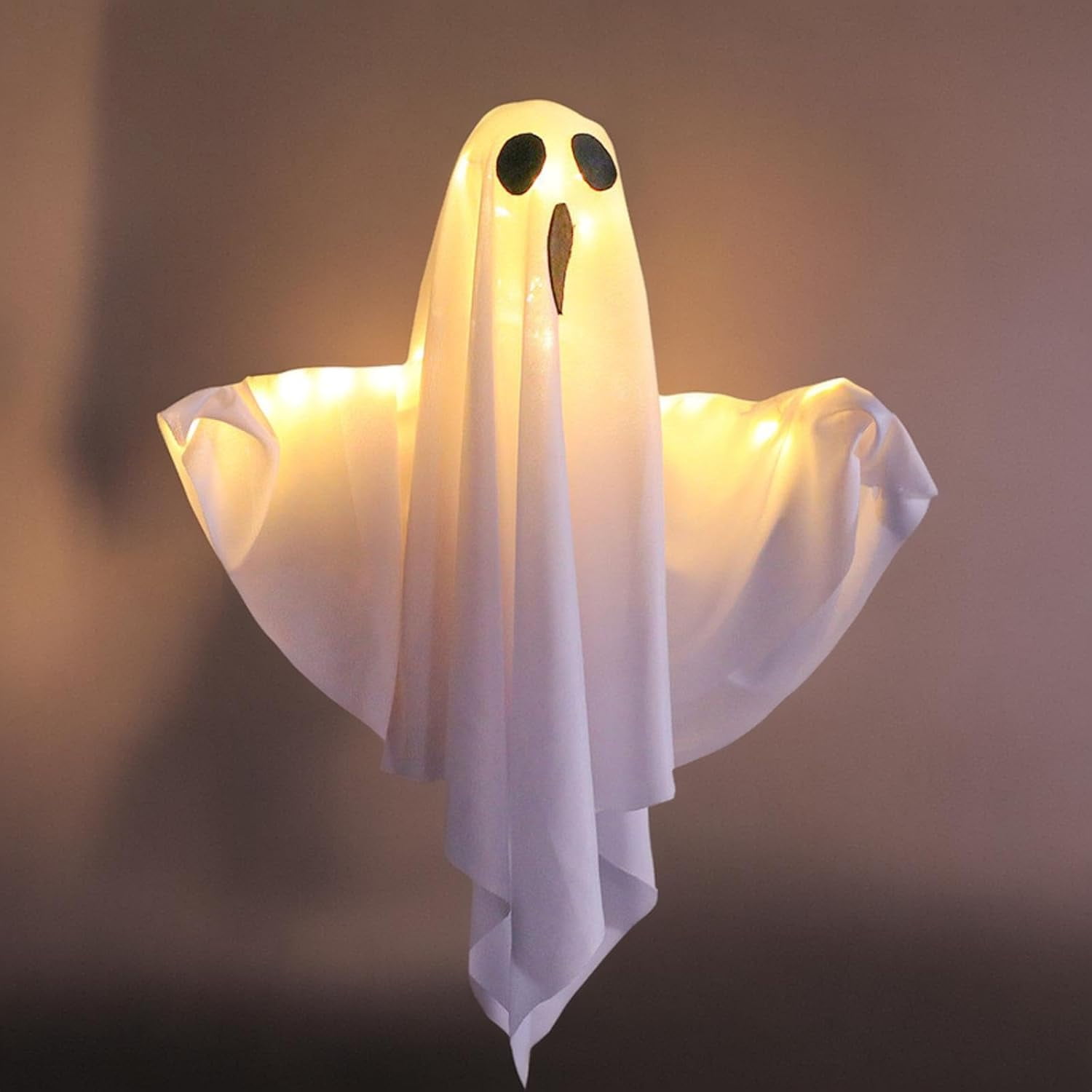 TinyGlam Halloween Hanging Ghost Decorations, Light Up Flying Ghost ...