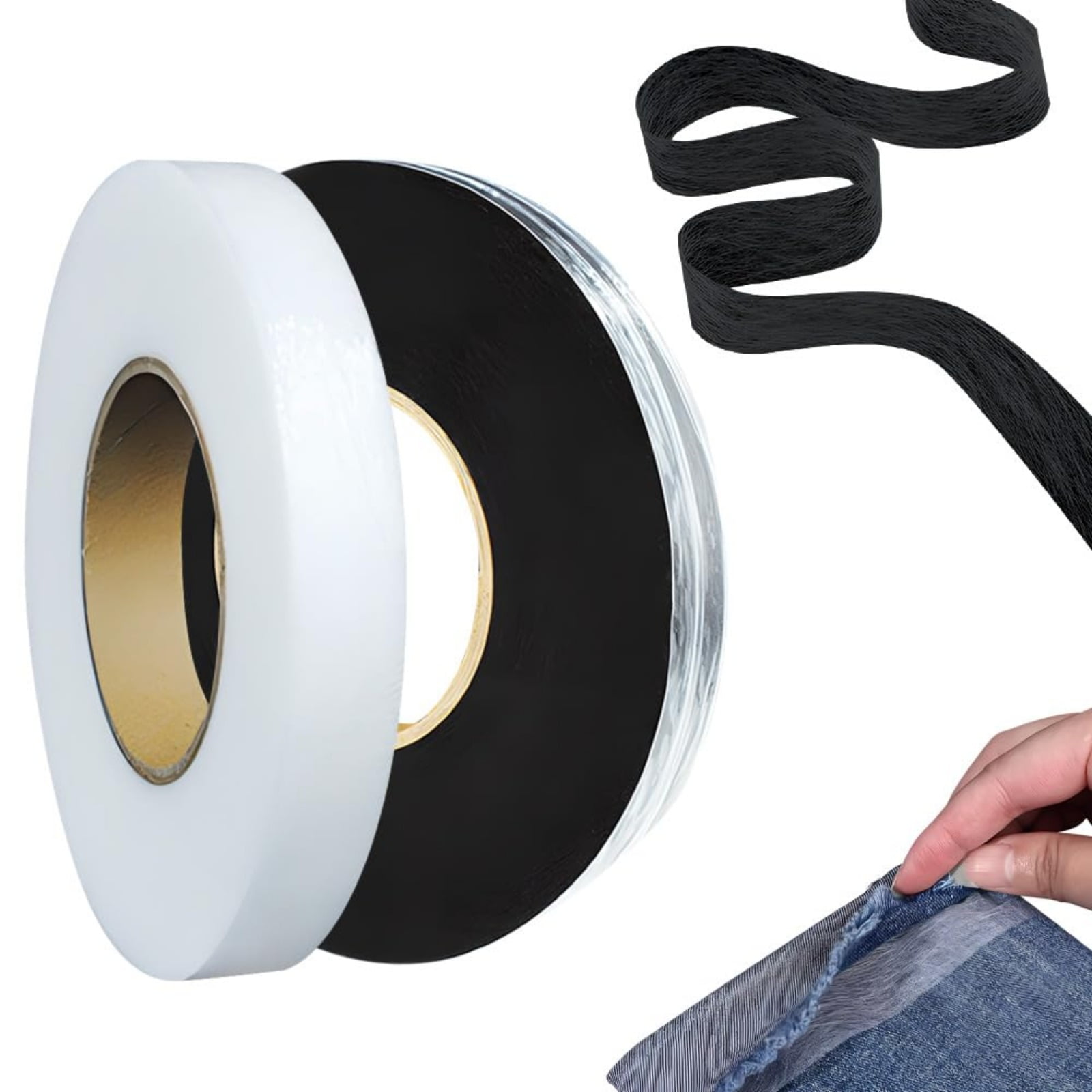 TinyGlam Iron on Hemming Tape, Iron on Tape for Hemming, Stitch Witchery Tape Sewing Tape ...