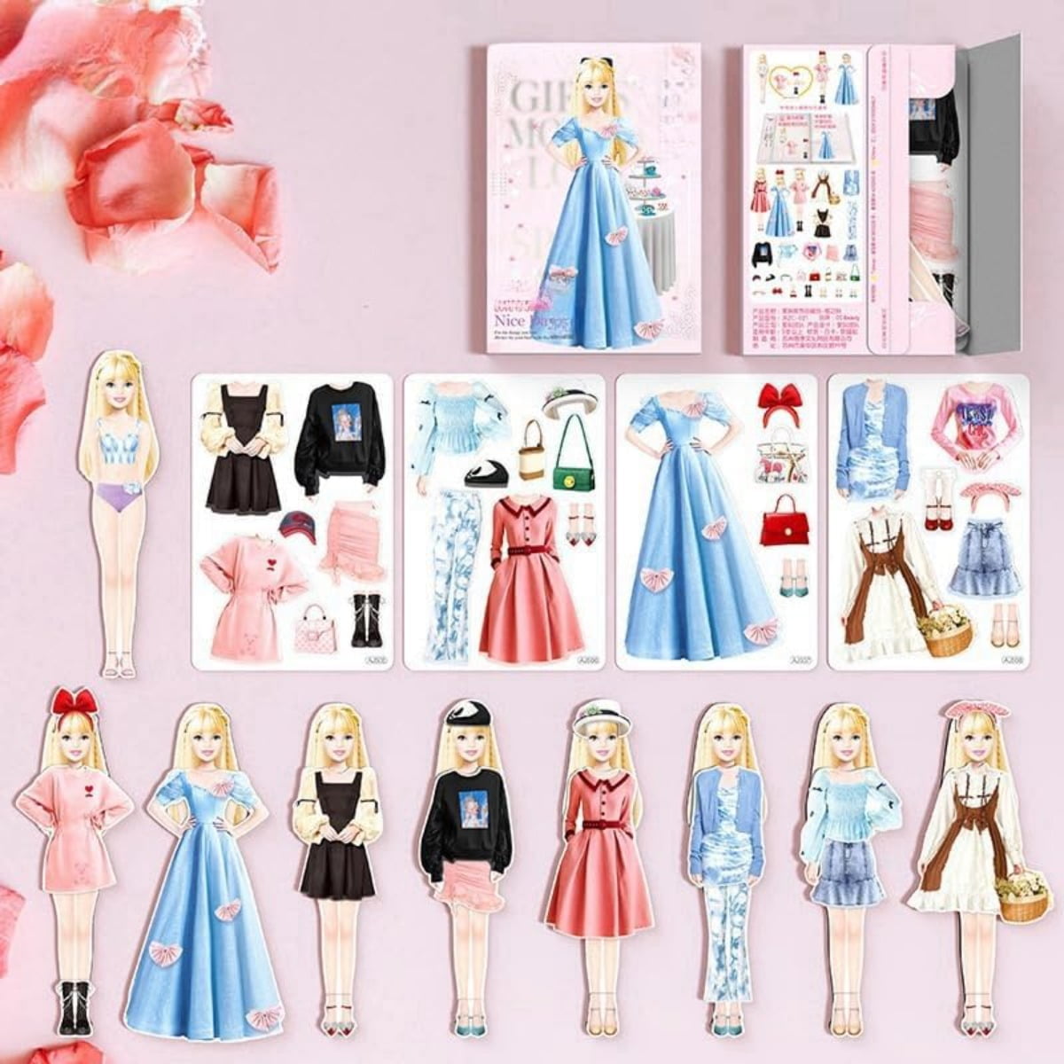 TinyGlam Magnetic Princess Dress Up Paper Doll, 2025 Paper Dolls ...
