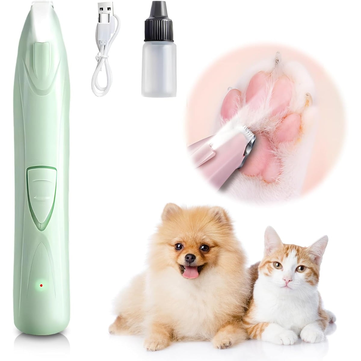 TinyGlam Pet Microprecision Trimmer, 2024 New Dog Trimmer for Paws ...