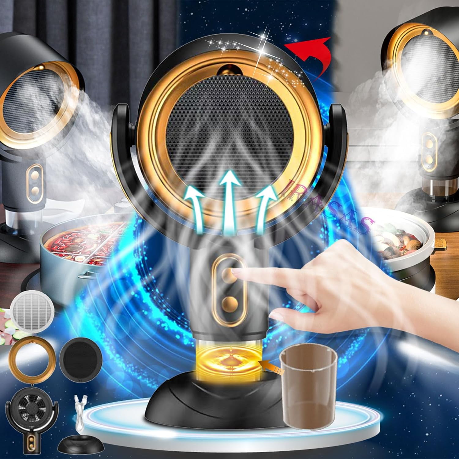 TinyGlam Puff Chill Fan for Smoking, Puff Chill Smoking Fan, Puff Chill ...