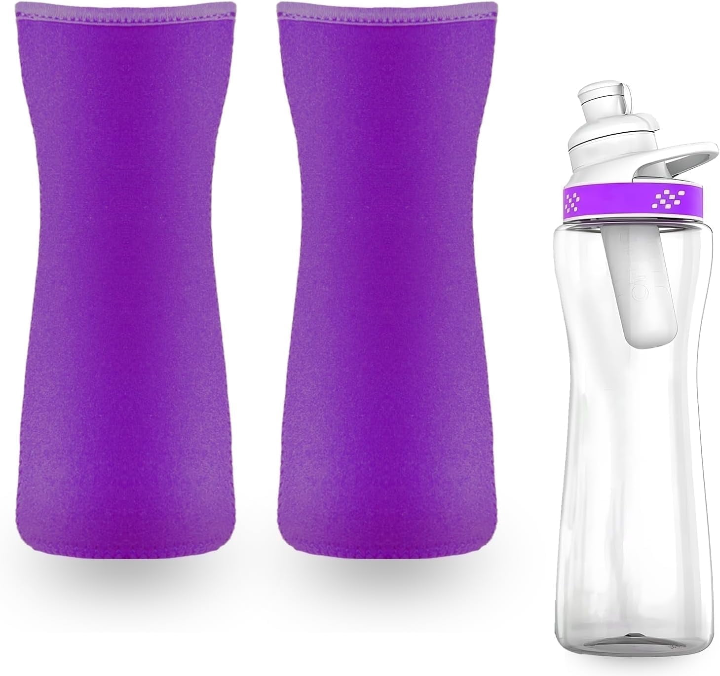 TinyGlam Sleeve for Water Bottle 2Pcs, 22oz Water Bottle Sleeve for ...
