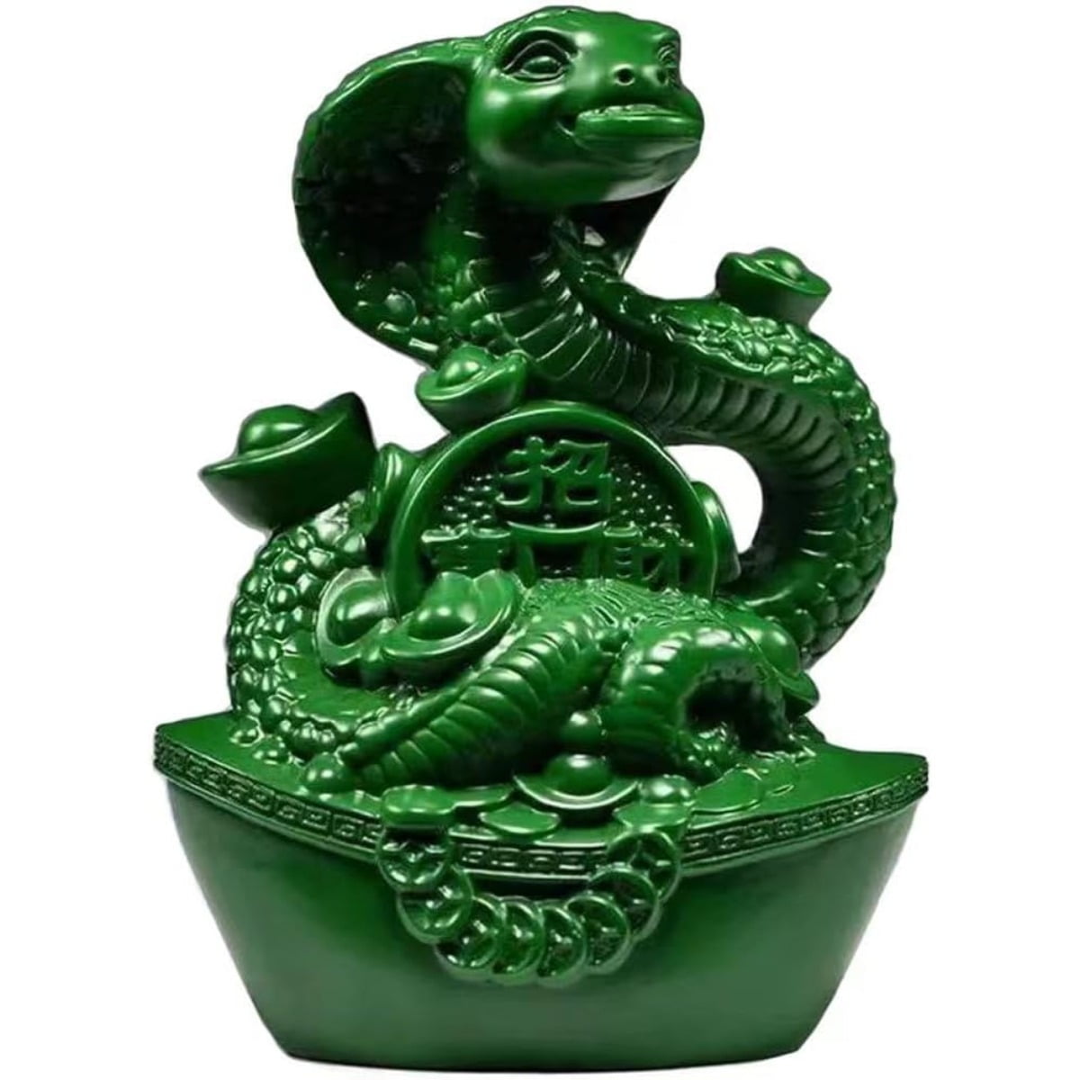 TinyGlam Snake Statue Small Wooden Chinese Feng Shui Snake Figurines ...