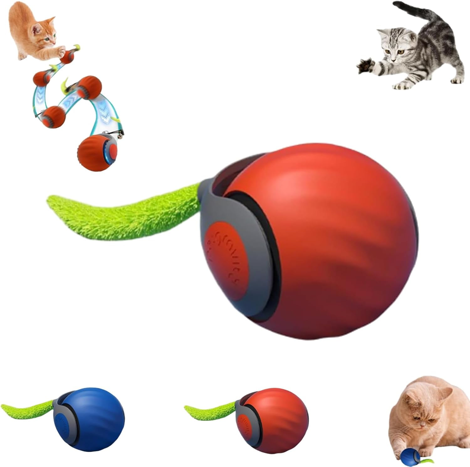 TinyGlam Speedy Tail 2.0, Speedy Tail 2.0 Cat Toy, Interactive Cat Toy ...