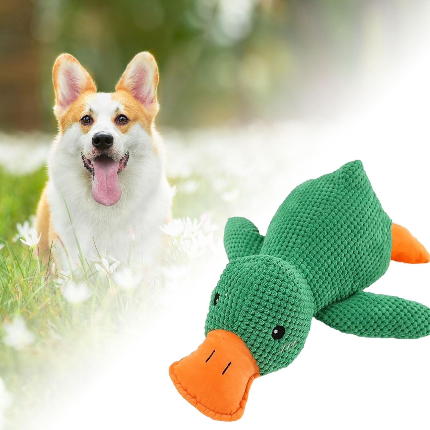 TinyGlam The Mellow Dog Calming Duck, Calming Duck Dog Toy, Duck Toy ...