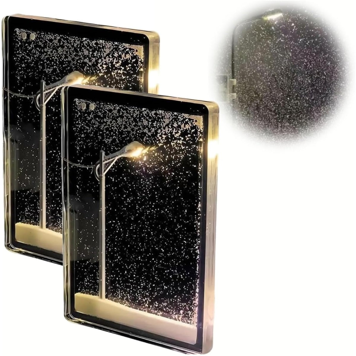 TinyGlam Winter Snowfall Lamp, Street Light Snow Lamp Christmas Decor ...