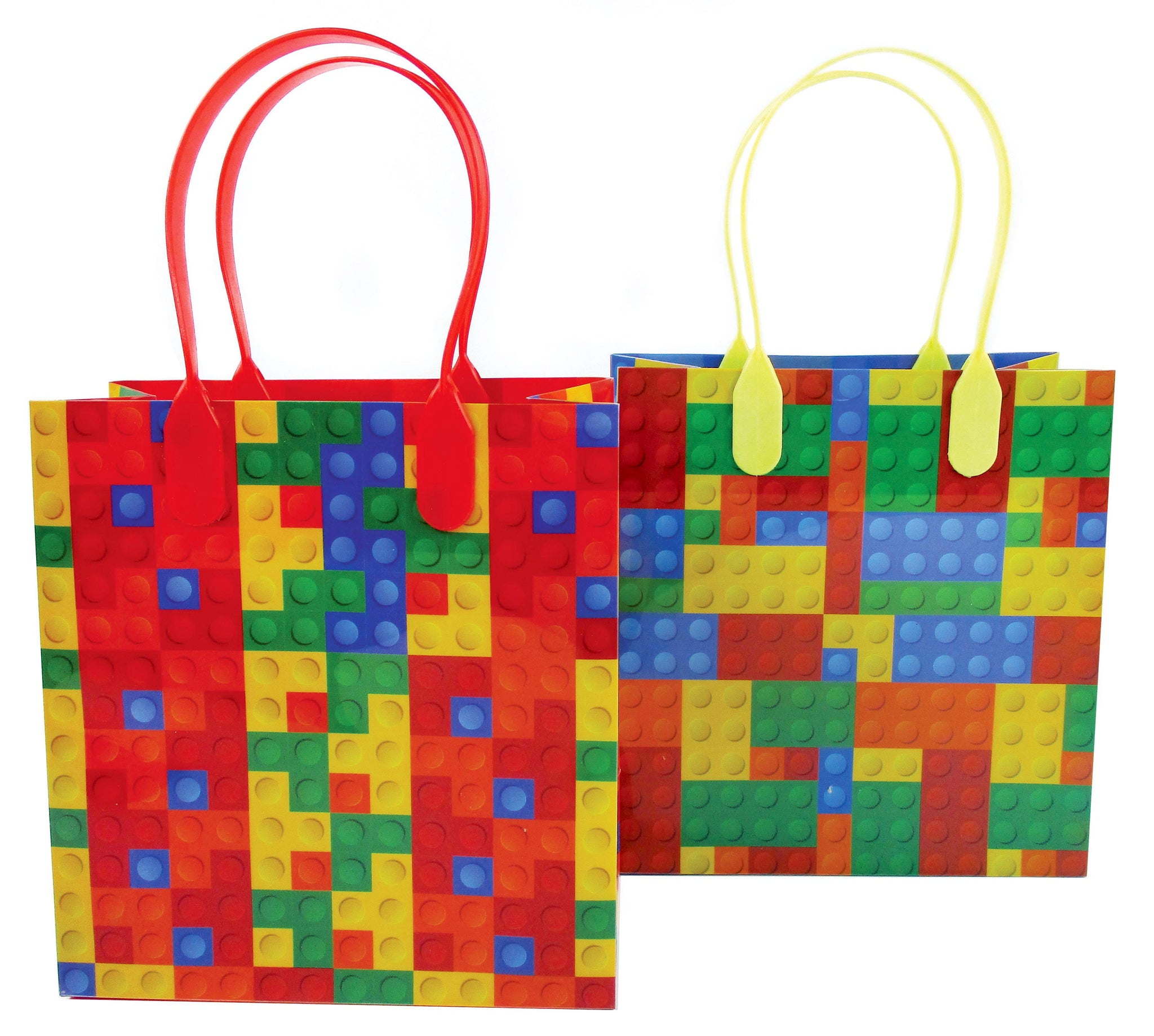 Tinymills Building Blocks Brick Party Favor Bags, 12 Pack, Kids Party ...