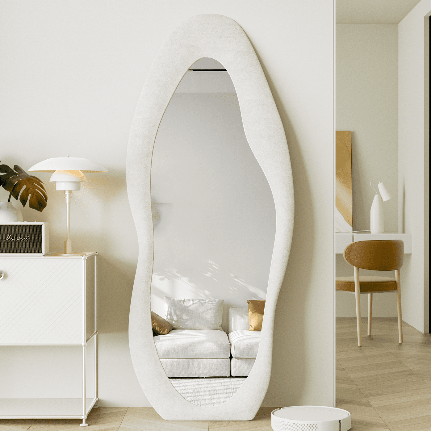 TinyTimes 63"x24" Full Length Mirror Freestanding Floor Mirror Modern ...