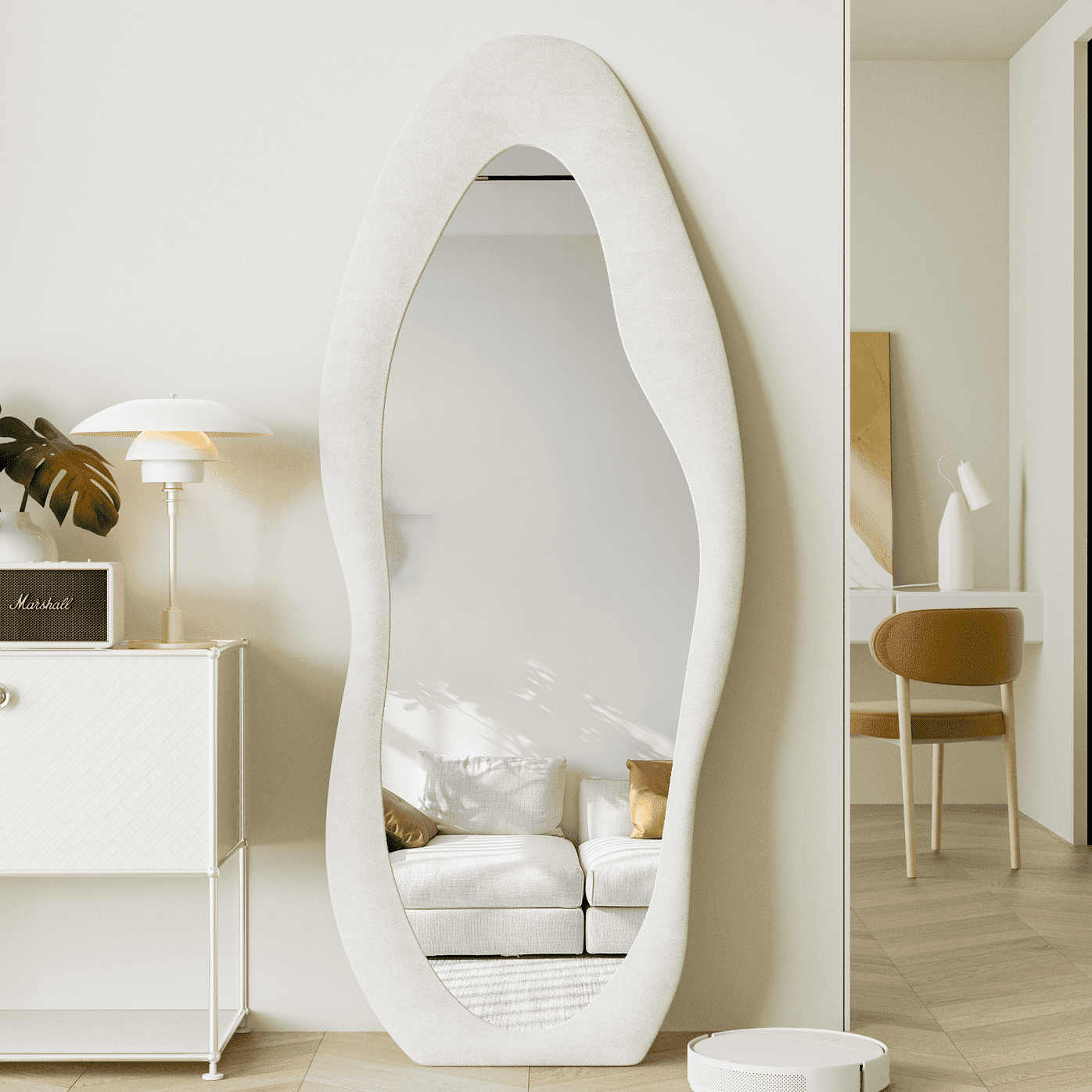 TinyTimes 63"x24" Full Length Mirror Freestanding Floor Mirror Modern ...