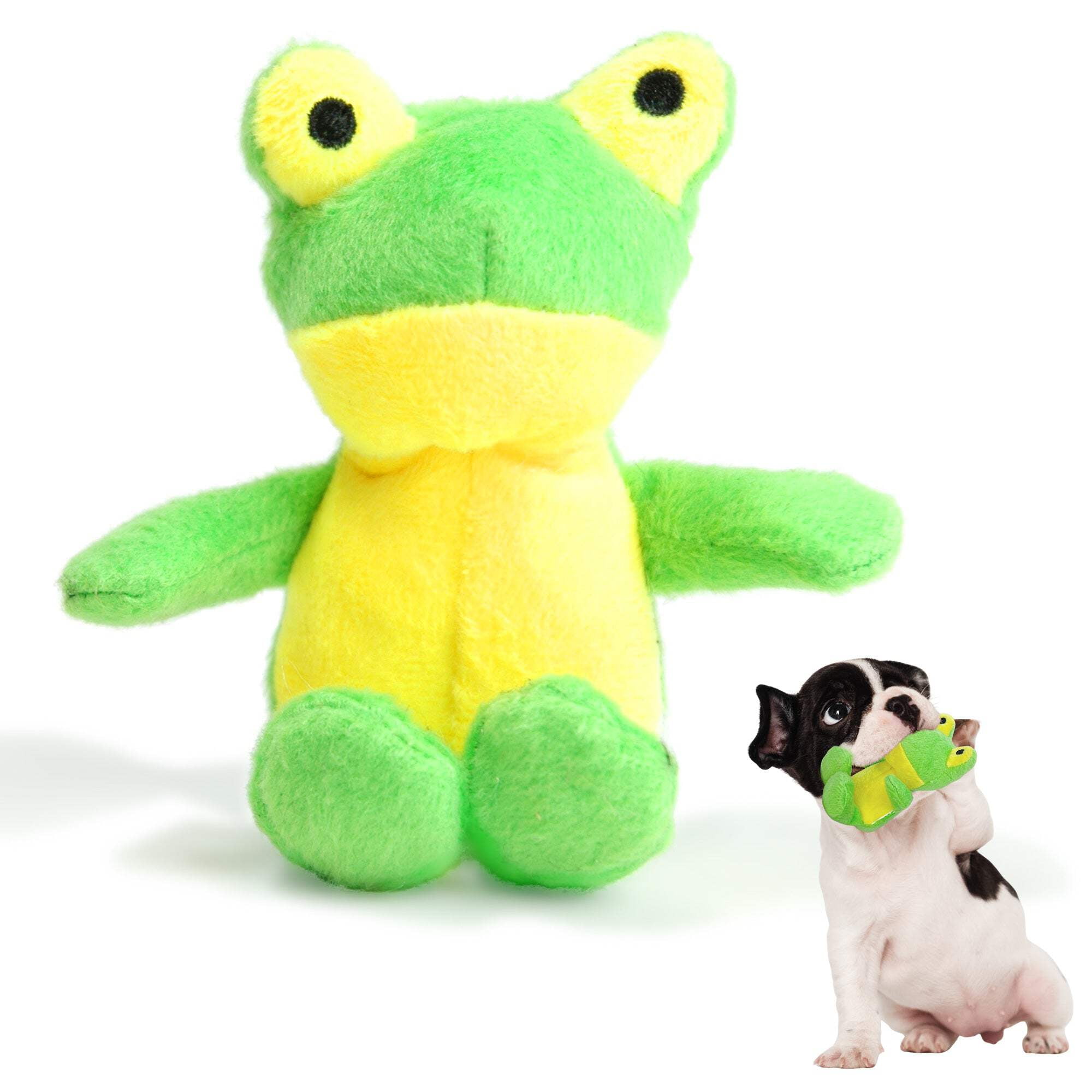 TinyToy Green Frog Plush Dog Toy for Small Dogs - Walmart.com