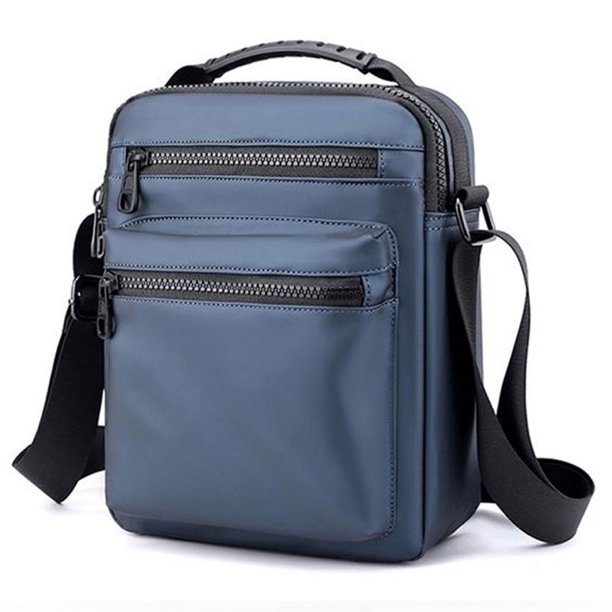 Tinyat Crossbody Bags for Men Waterproof Work Business Bag Blue Men ...