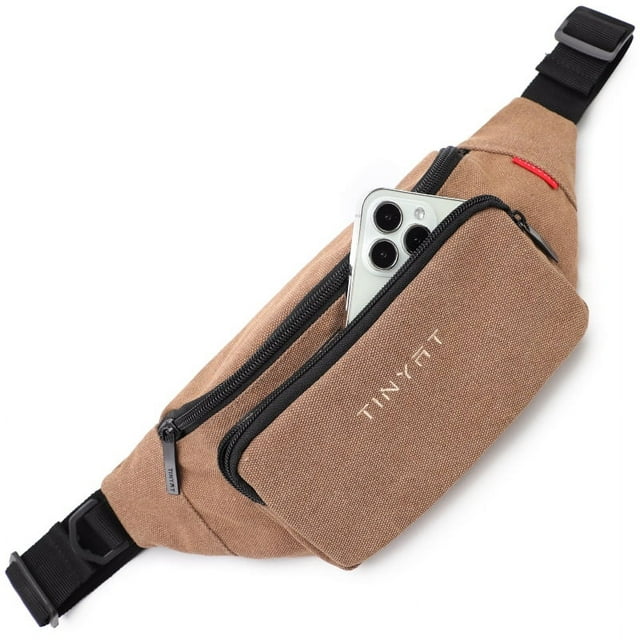 Tinyat Fanny Packs for Men Waterproof Waist Bag 4 Pockets Waist Pack ...