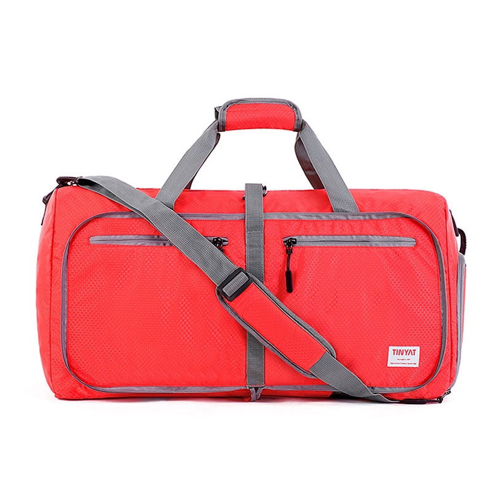 Tinyat Foldable Travel Duffle Bag 25" Lightness with Shoes Compartment ...