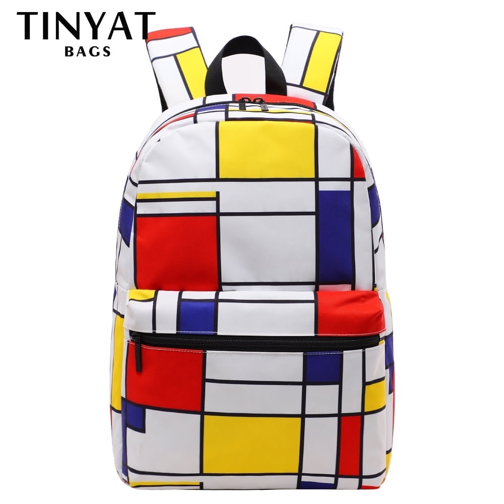 Tinyat Teenage Backpack School Laptop Bag Classical Men Zipper ...