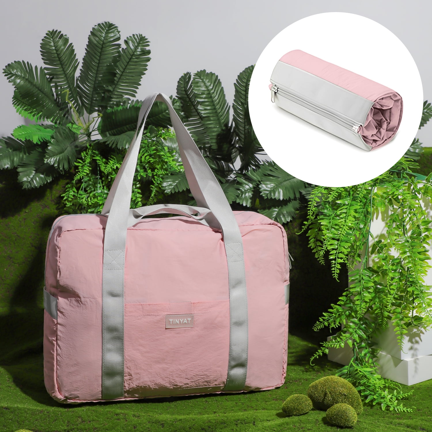 Tinyat Women Foldable Travel Duffel Bag Lightness Men Large-capacity ...