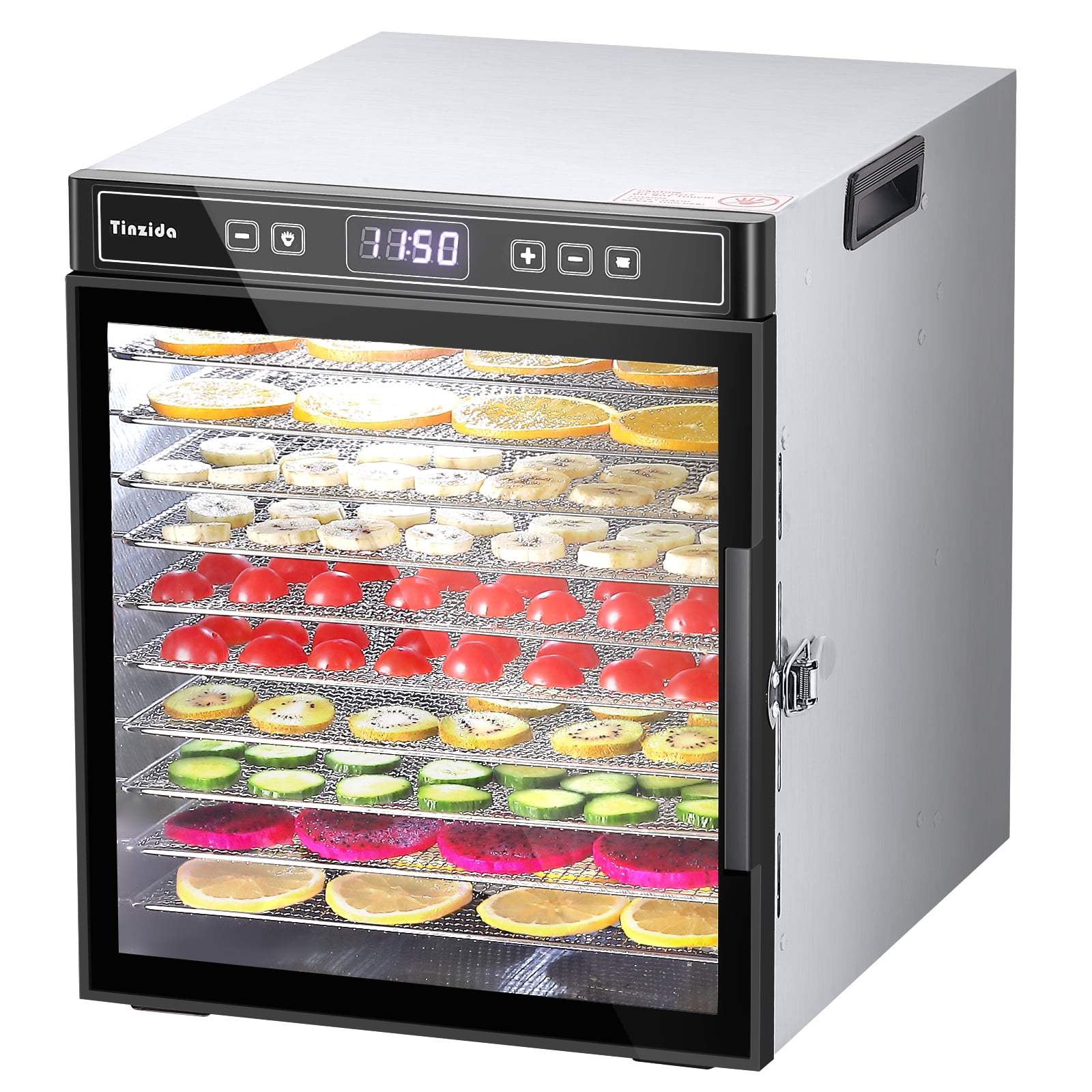 Tinzida Food Dehydrator Machine For Jerky, Meat, Dog Treats, Herb ...