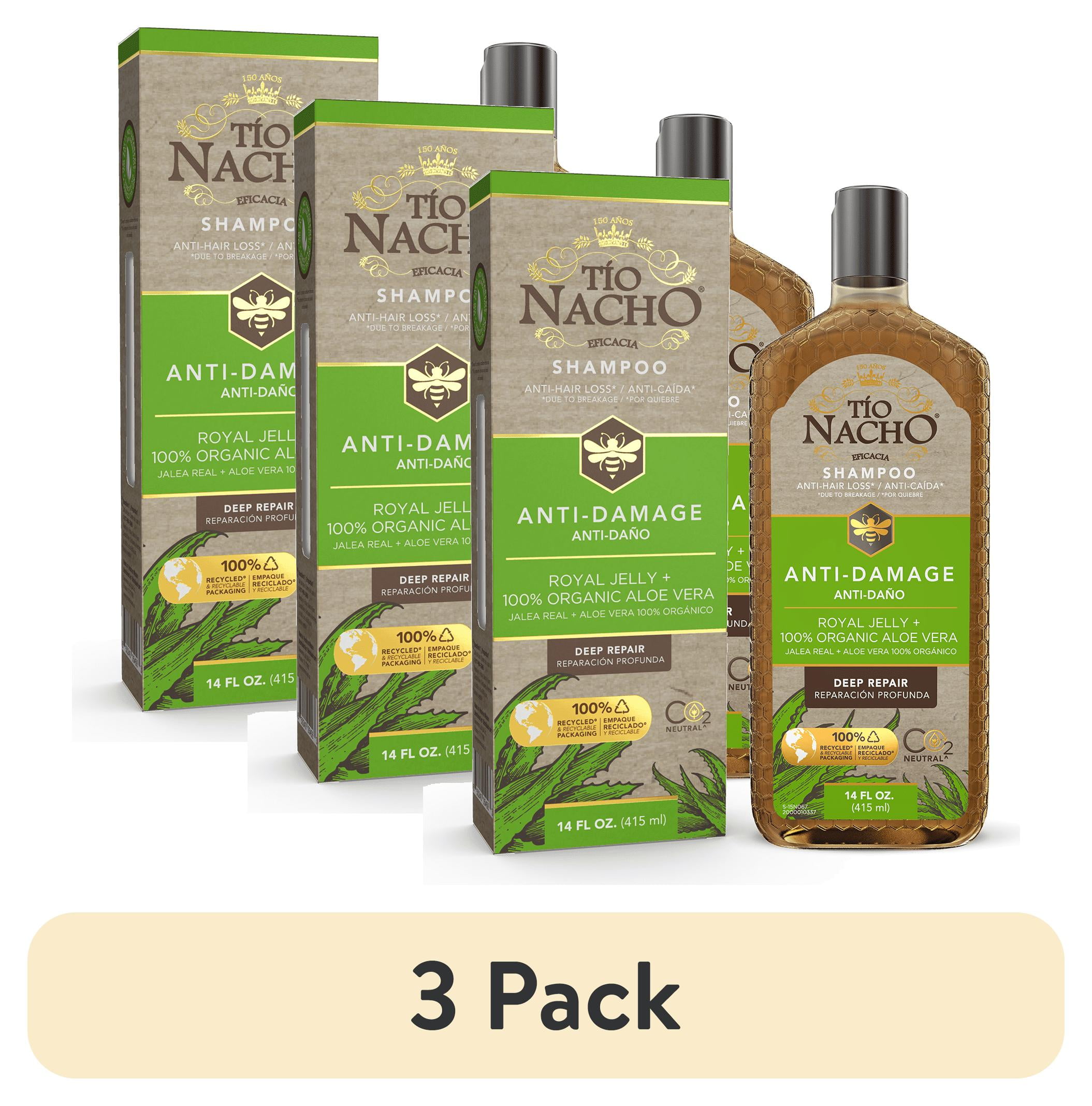 (3 pack) Tio Nacho Aloe Vera Deep Repair Shampoo with Royal Jelly, Anti ...