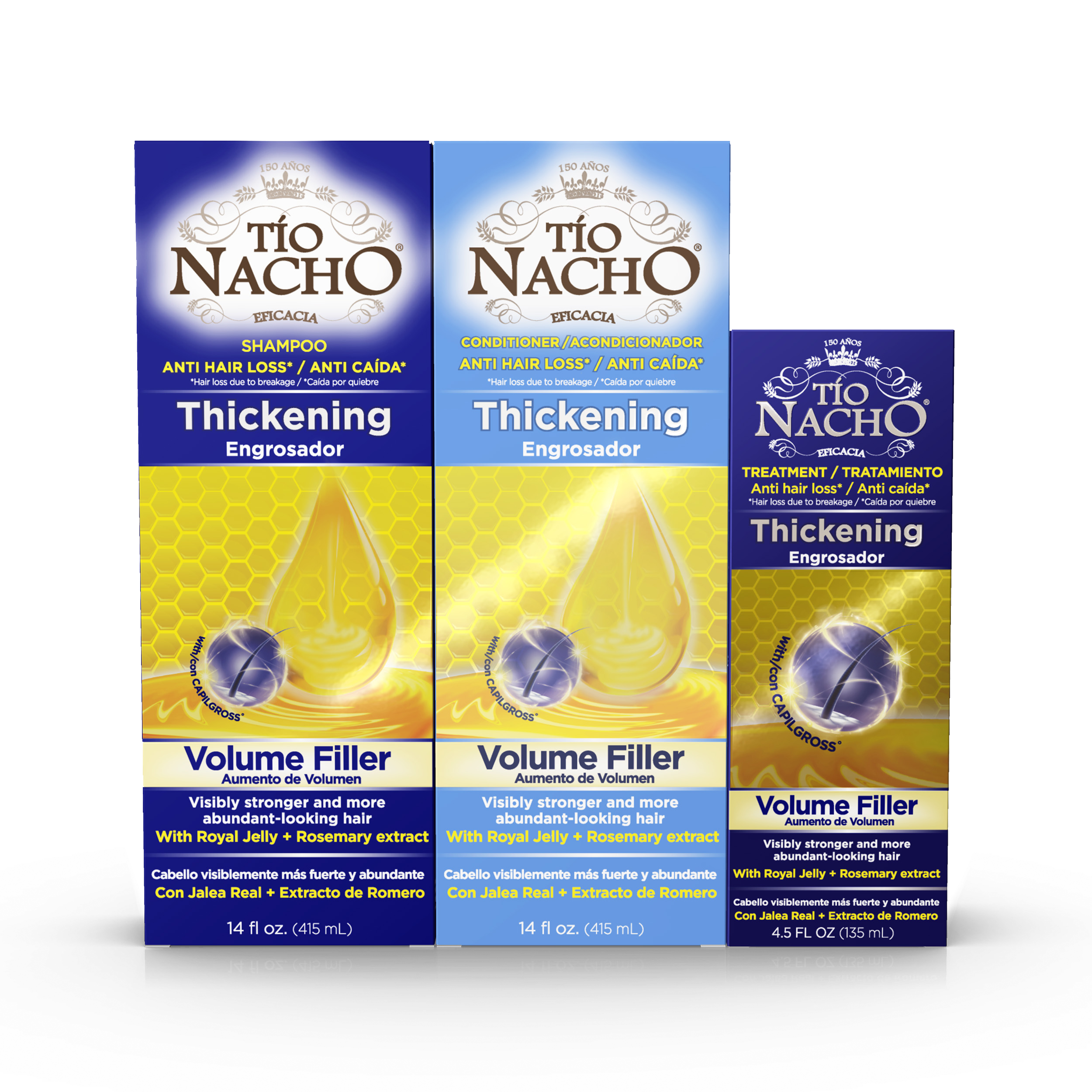 Tio Nacho Thickening Bundle- Shampoo, Conditioner & Treatment, Pack of ...