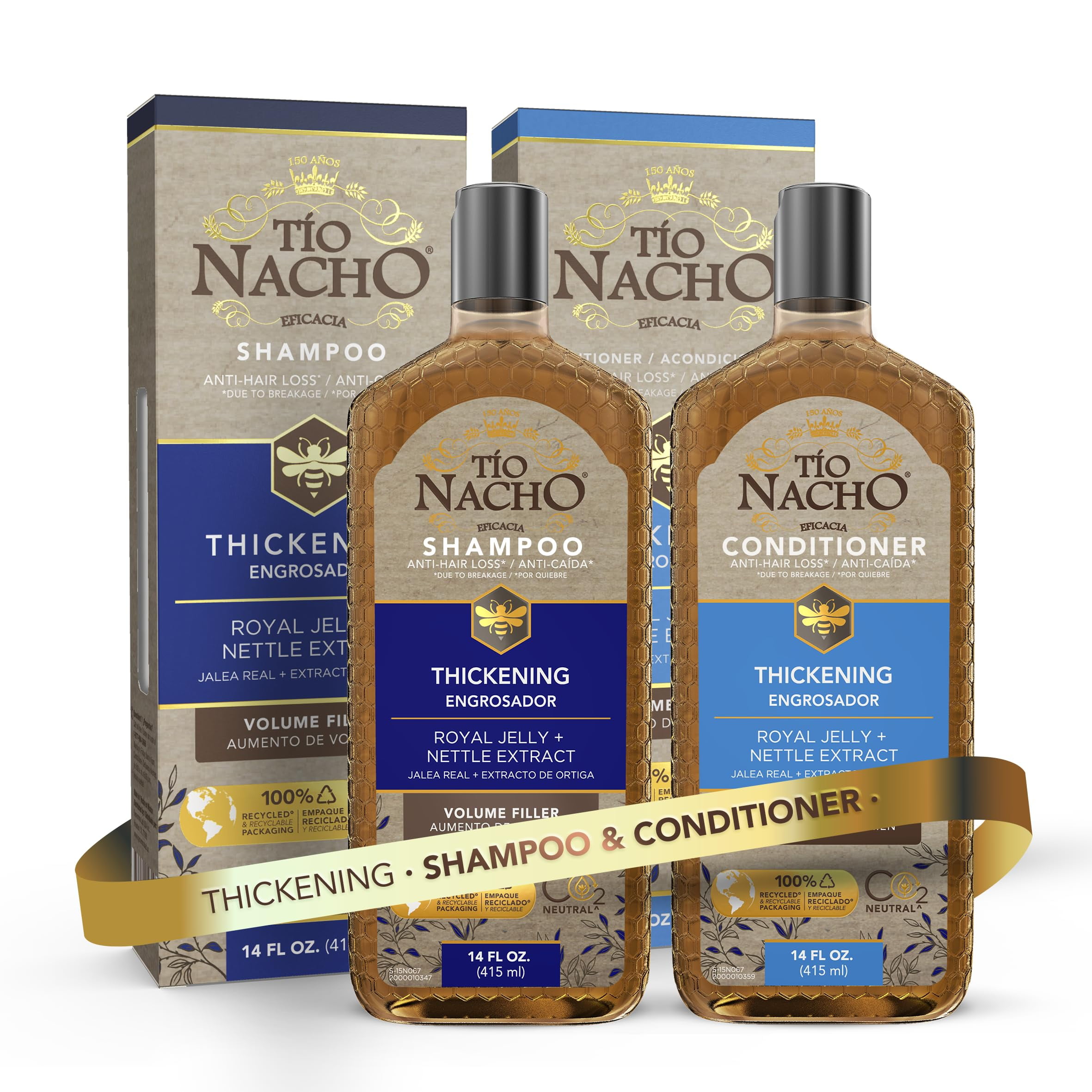 Tio Nacho Thickening Shampoo and Conditioner Set: Capilgross, Royal ...