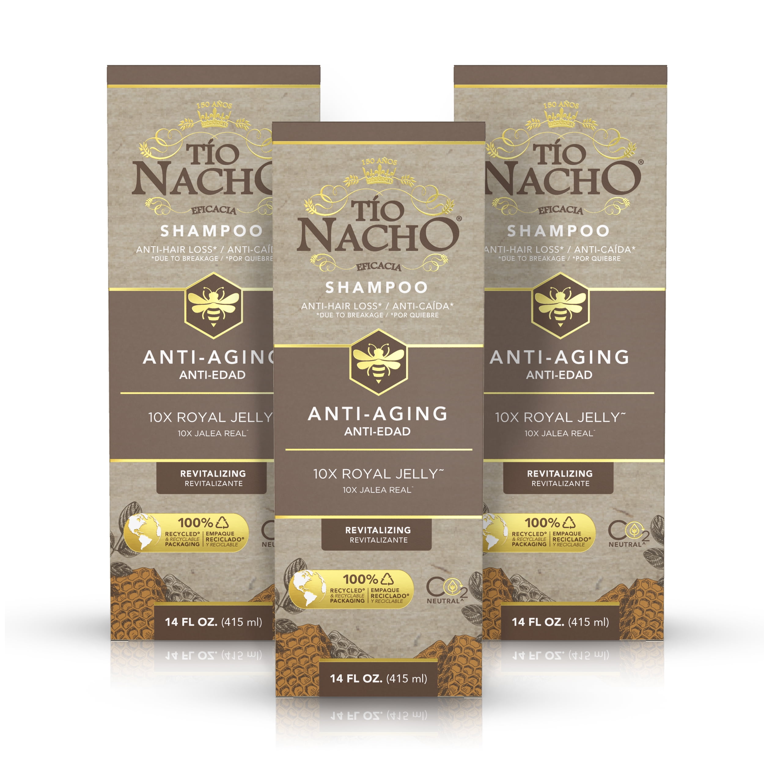 Tio Nacho Hispanic Hair Care, Younger Looking Shampoo with Royal Jelly ...