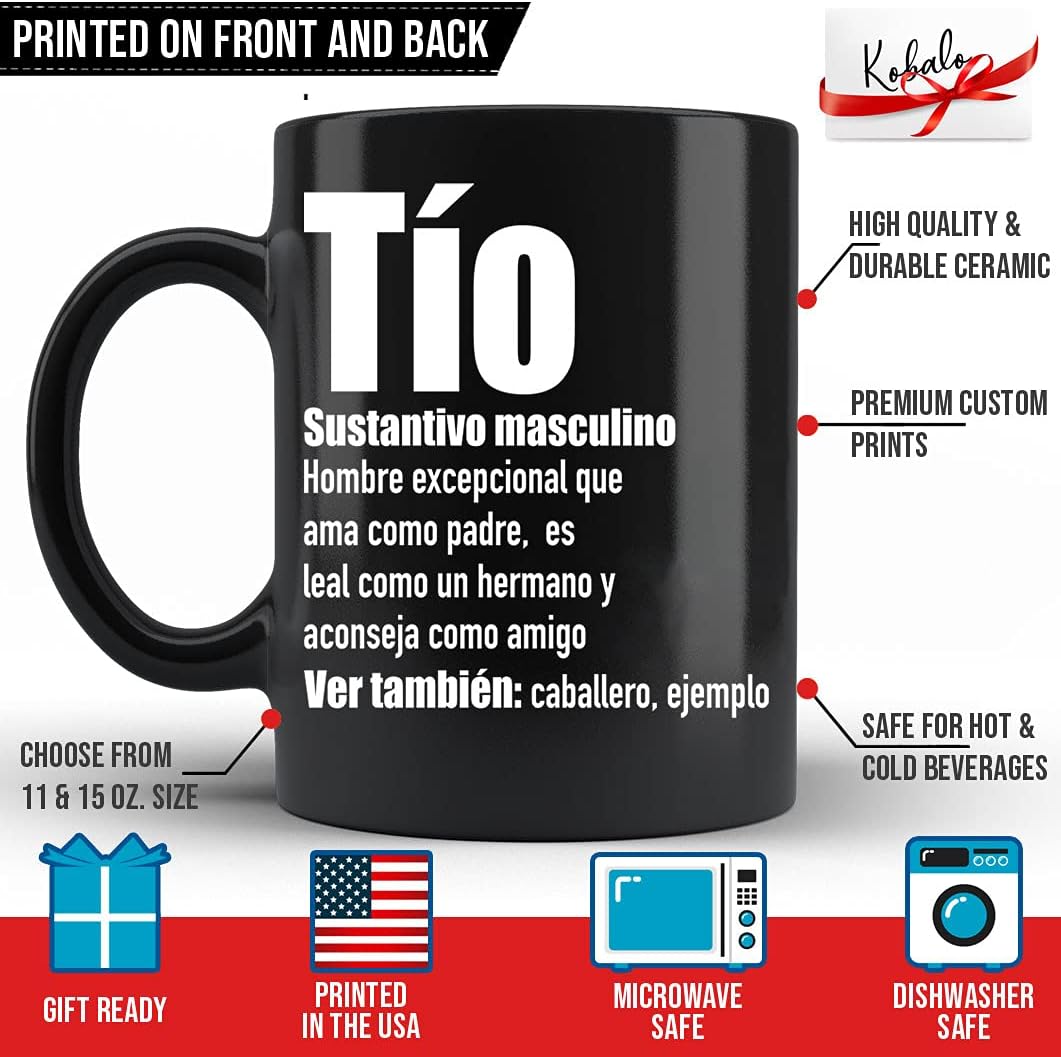 Tio Sustantivo Masculino Mug, Best Tia Ever Mug, Funny Auntie Aunt ...