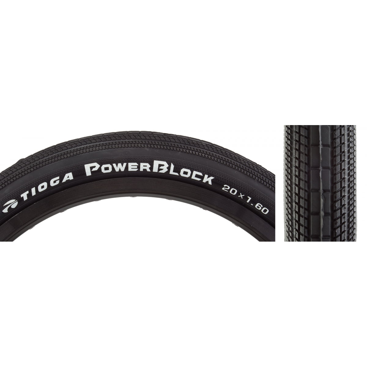 Tioga Powerblock S-Spec Tire - 20 x 1.6, Clincher, Folding, Black ...