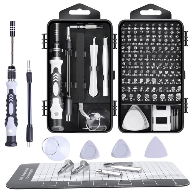 TiokMc 123 in 1 Precision Screwdriver Phone Repair Kit, Computer ...