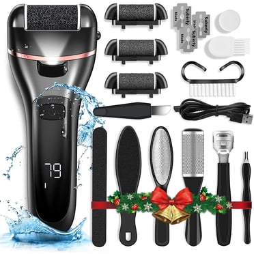 USB Electric Callus Remover for Feet, 18 in 1 Pedicure Kit, 3 Roller ...