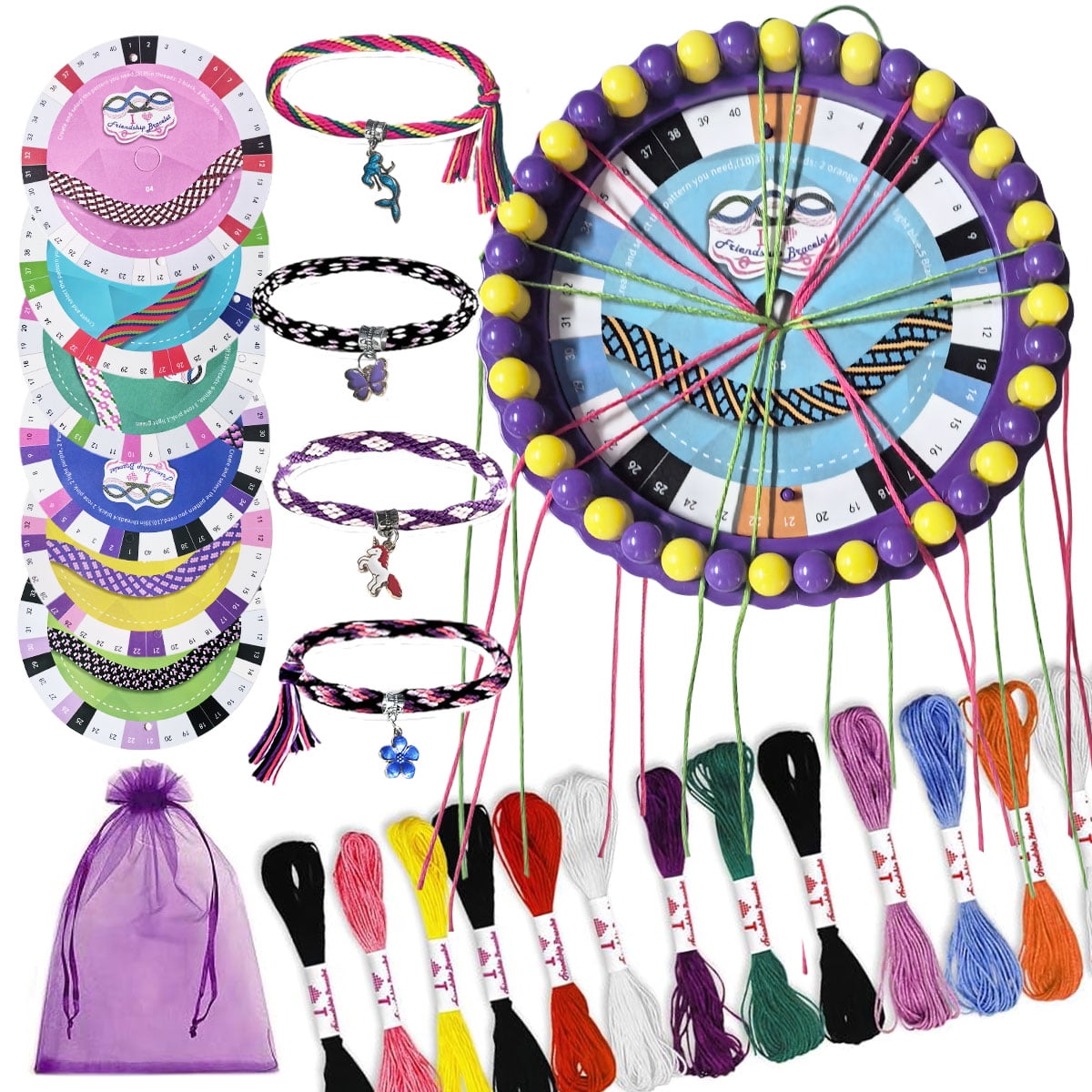 TiokMc Friendship Bracelet Making Kit for Girls 10-12, Jewelry Making ...